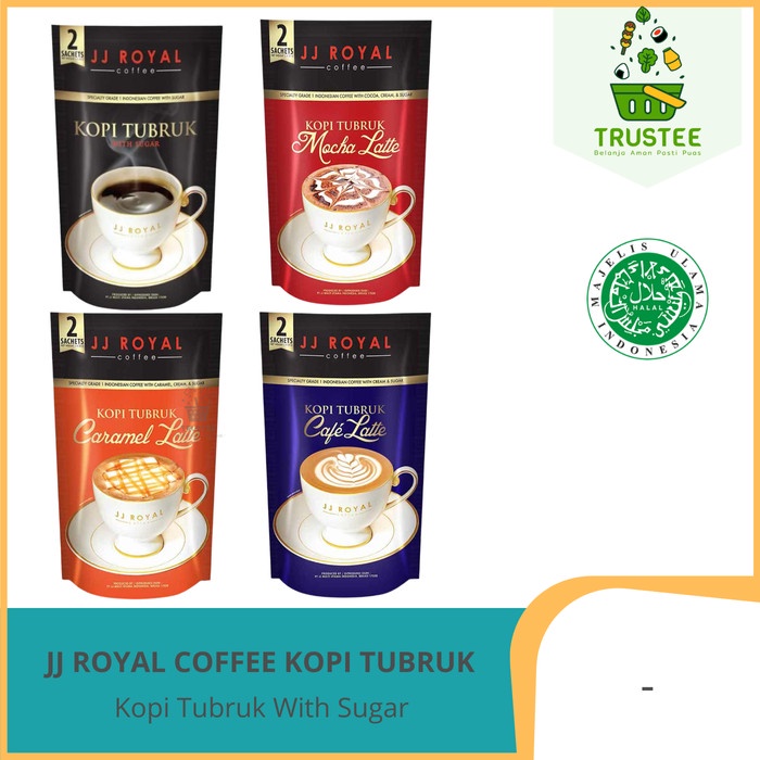 Jual JJ Royal Coffee Kopi Tubruk Sugar / Cafe / Mocha / Caramel Latte ...