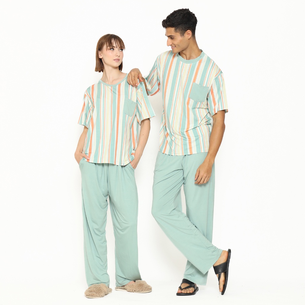 Jual GREET NIGHT WEAR - Piyama TENCEL™️ Modal Couple Set Model : TC-050 ...
