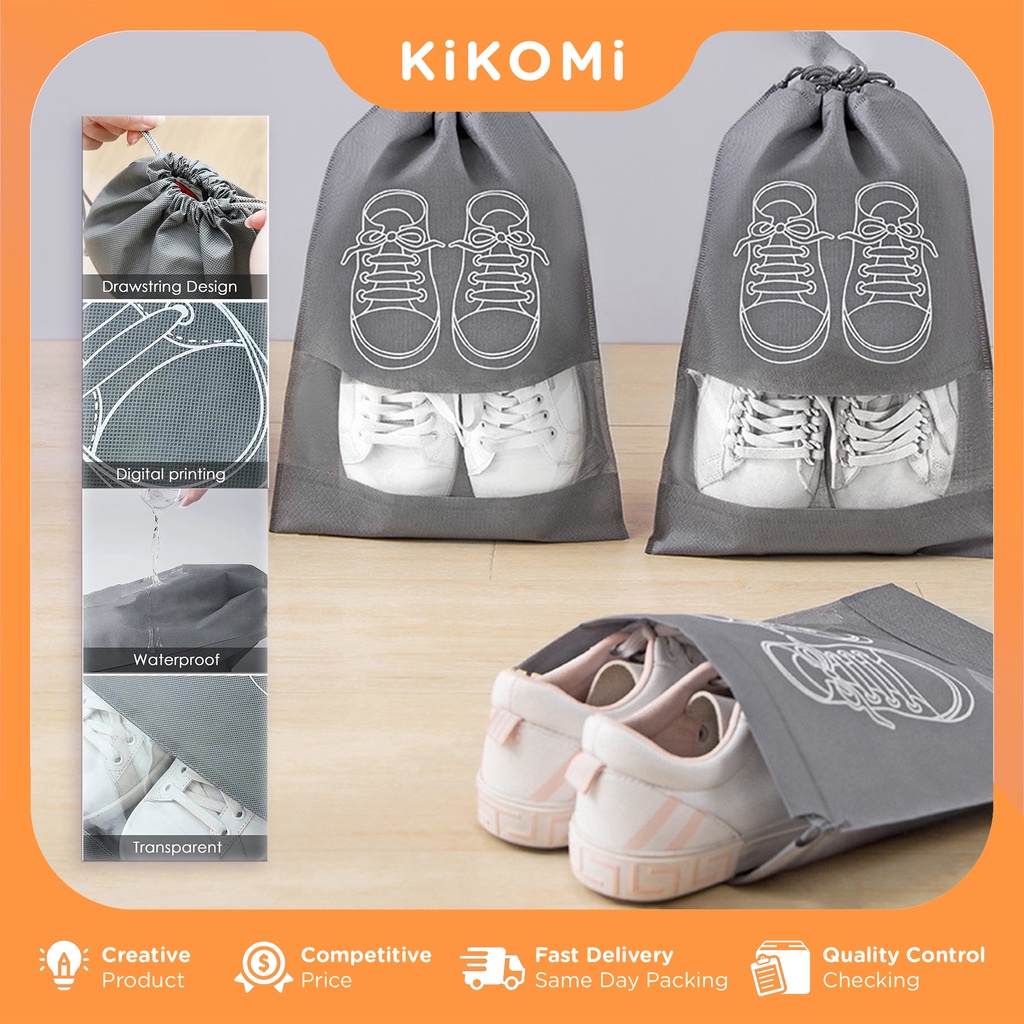 Jual TAS SERUT SEPATU Shoes Bag Travel Tempat Penyimpanan Sendal ...