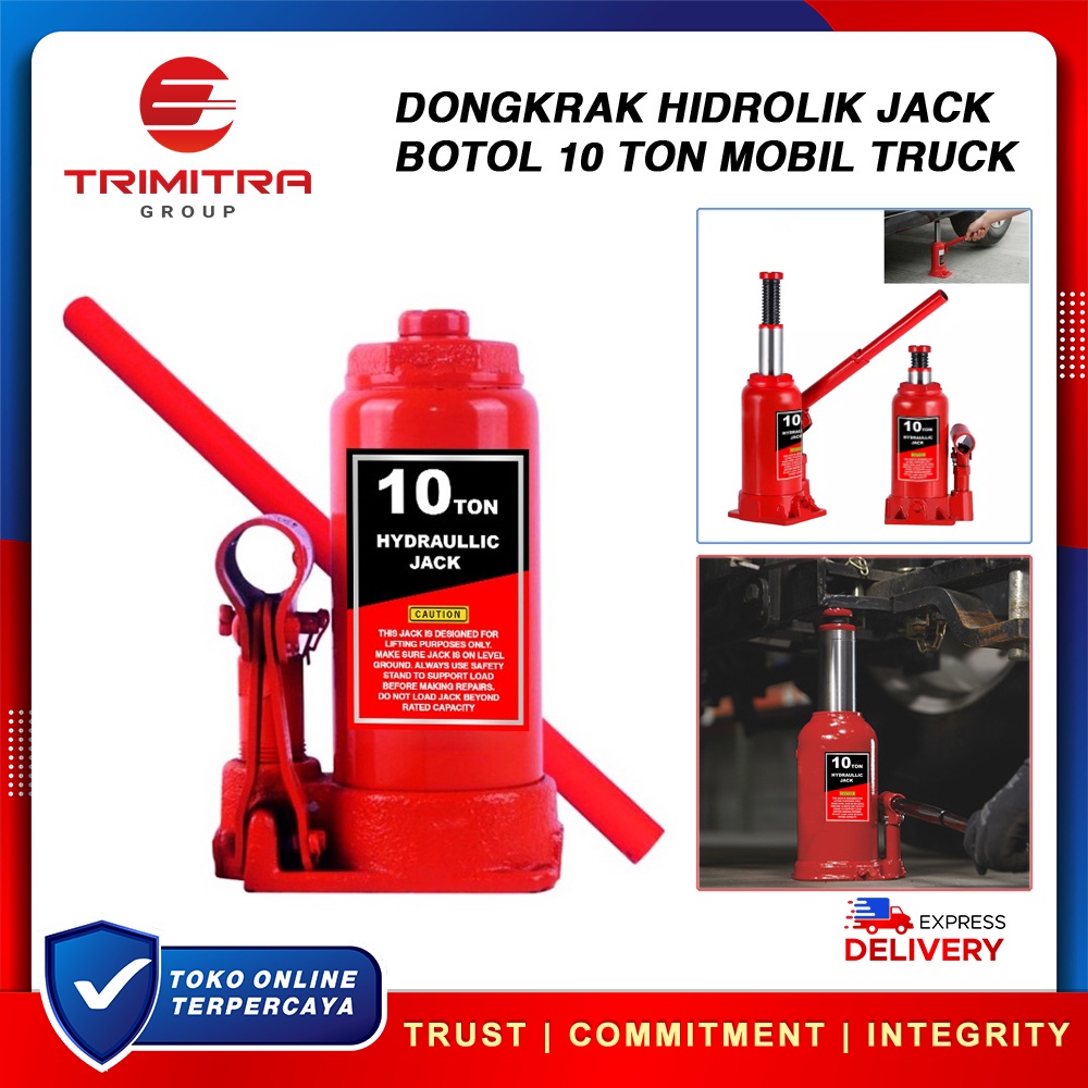 Jual Dongkrak Mobil 10 Ton Hidrolik Hydraulic Jack Truk, Mobil Model ...