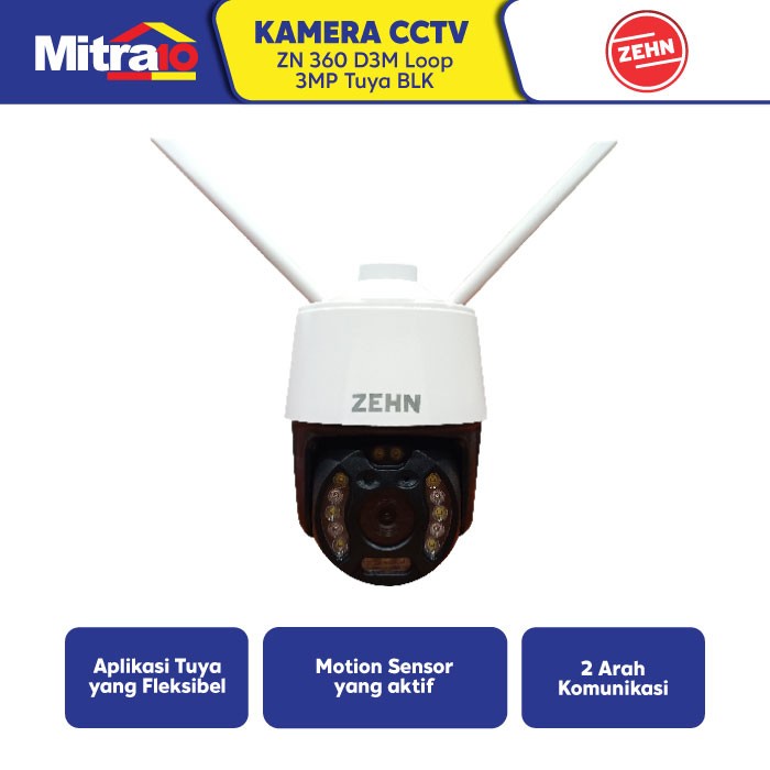 Jual Zehn Kamera Cctv Indoor ZN 360 D3M Loop 3MP Hitam | Shopee Indonesia