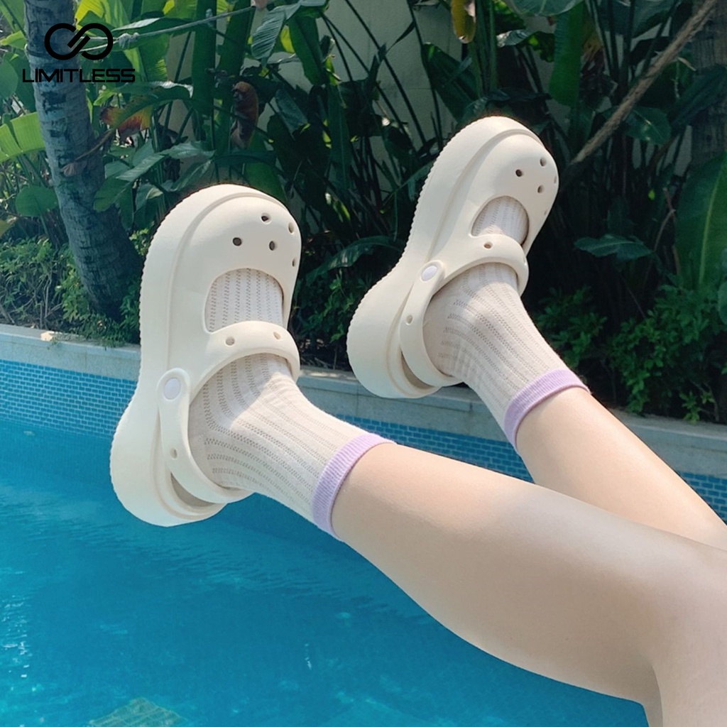 Jual Sendal Slop Wanita Inara Korean Style Ringan Anti Slip Fashionable ...