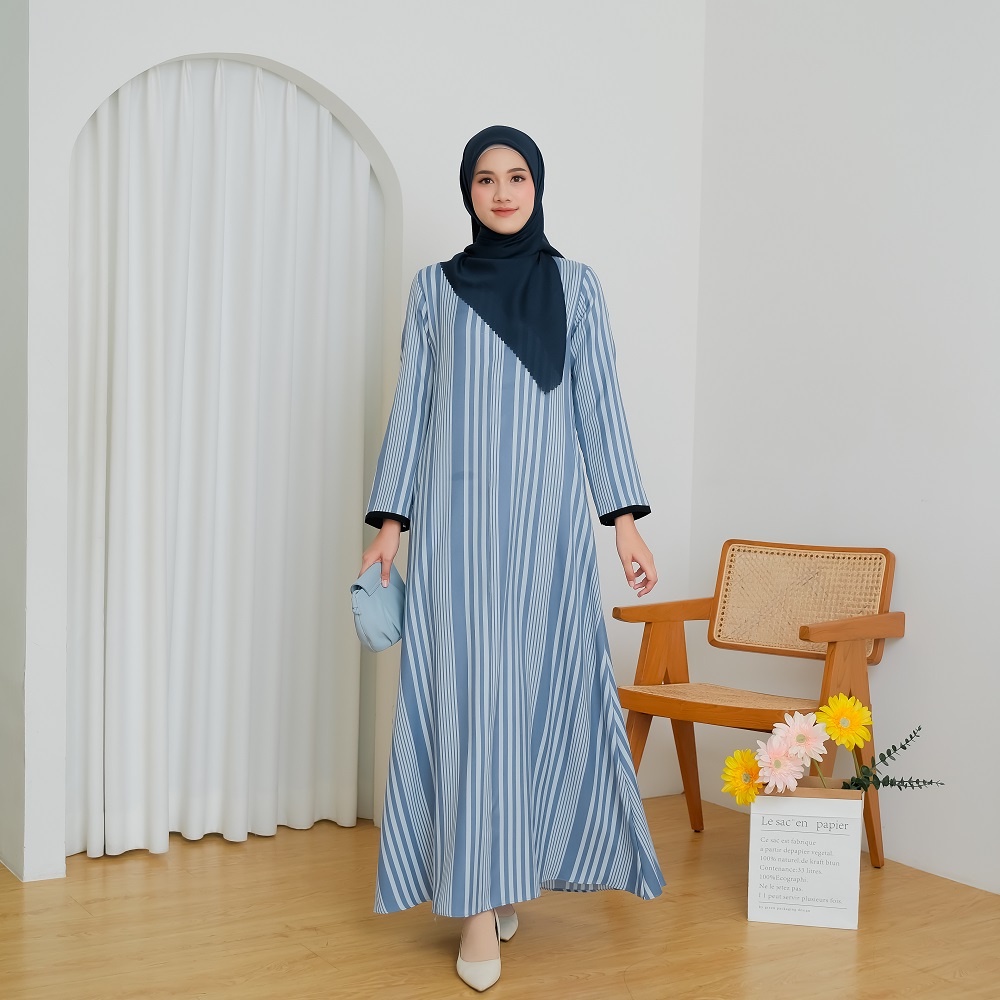 Jual Le Khari Mahika Dress Busui Gamis Bahan Shakilla Homedress Size S-XL | Shopee Indonesia