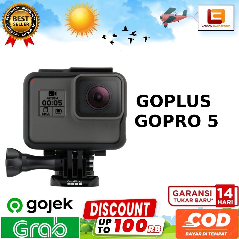 Jual Goplus GoPro 5 Action Camera 4K | Shopee Indonesia