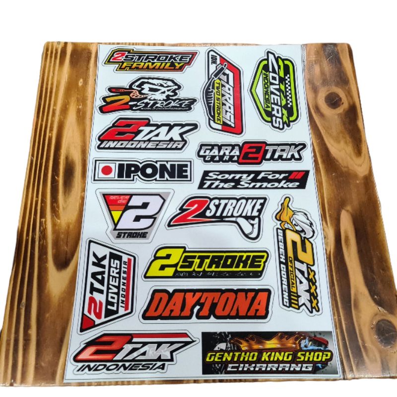 Jual STIKER PACK STIKER PAK 2 TAK 2 STROKE RACING HARGA SEPAKET ...