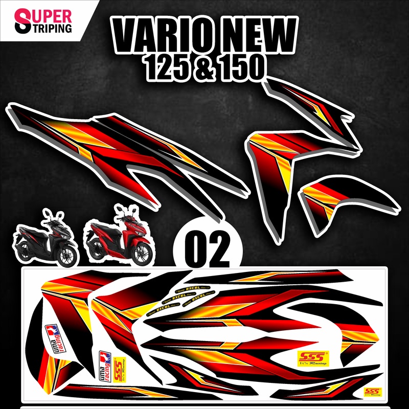 Jual STICKER VARIO NEW Varian 02 - Desain Striping List Lis Stiker ...