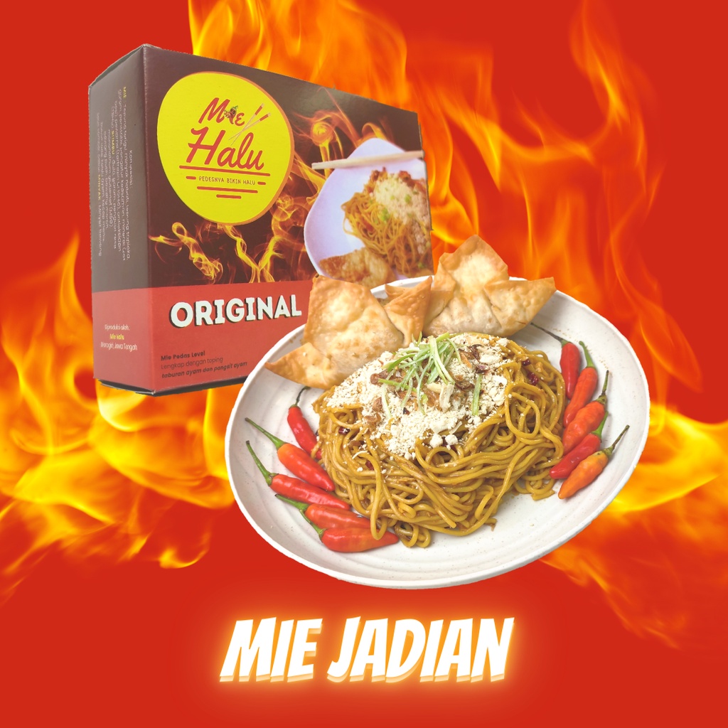 Jual Mie Halu Jadian Instan Mie Pedas Mie Gacoan Mie Iblis Mie Pangsit Mie Ayam Mie