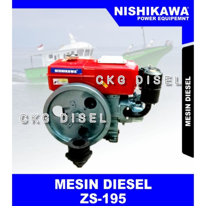 Jual Mesin Penggerak Solar Engine diesel Nishikawa ZS-195 16 PK | Shopee Indonesia
