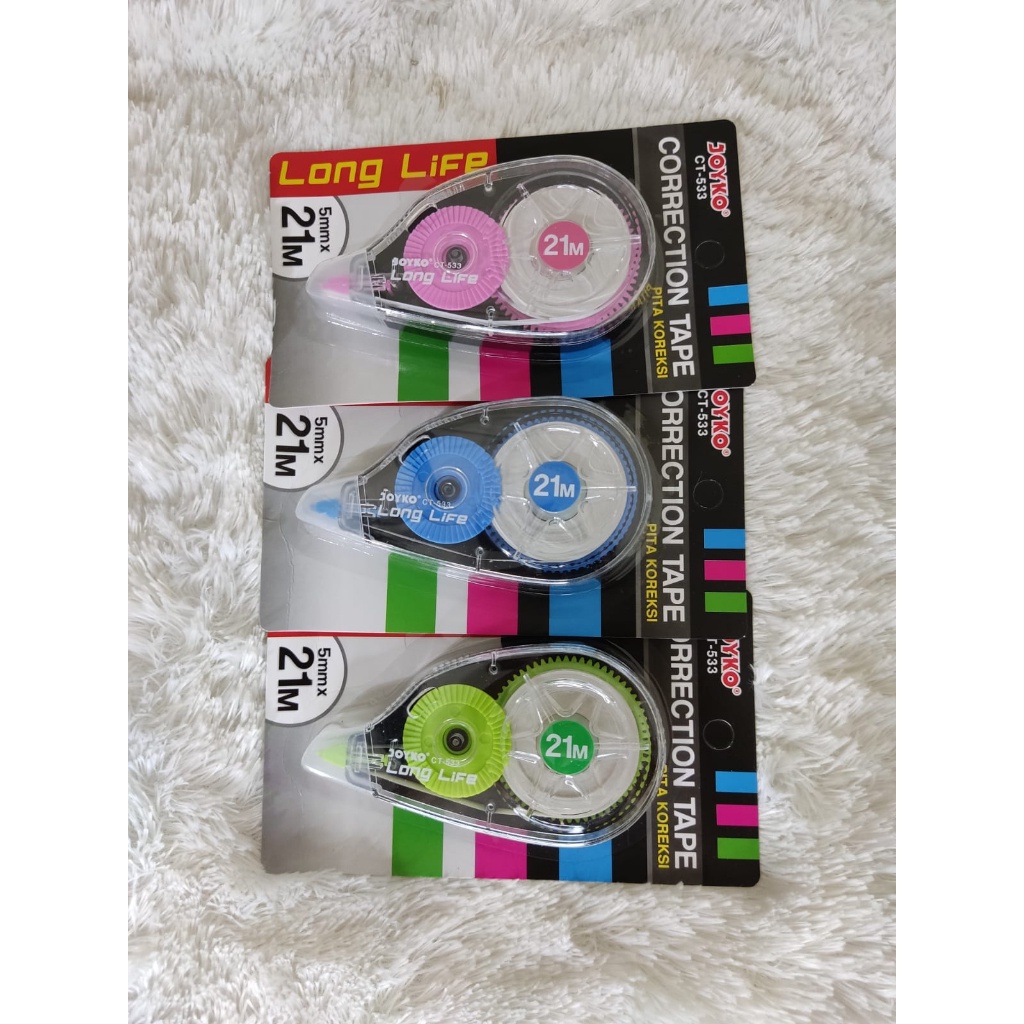 Jual Tipe-X Correction Tape Joyko Long Life (CT-533) - 5mm x 21m ...