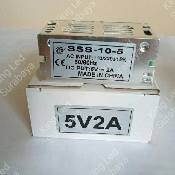 Jual (3 PCS) Adaptor 5V 2A Power Supply Switching LED Jaring 2 Ampere 5 Volt DC | Shopee Indonesia