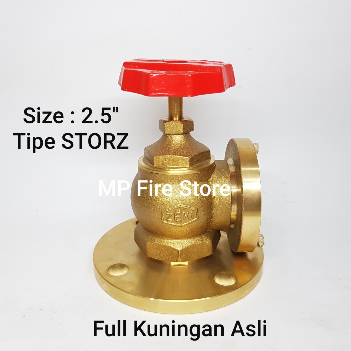 Jual FIRE LANDING HYDRANT VALVE ZEKI 2.5 in STORZ FLANGE 10K KRAN ...
