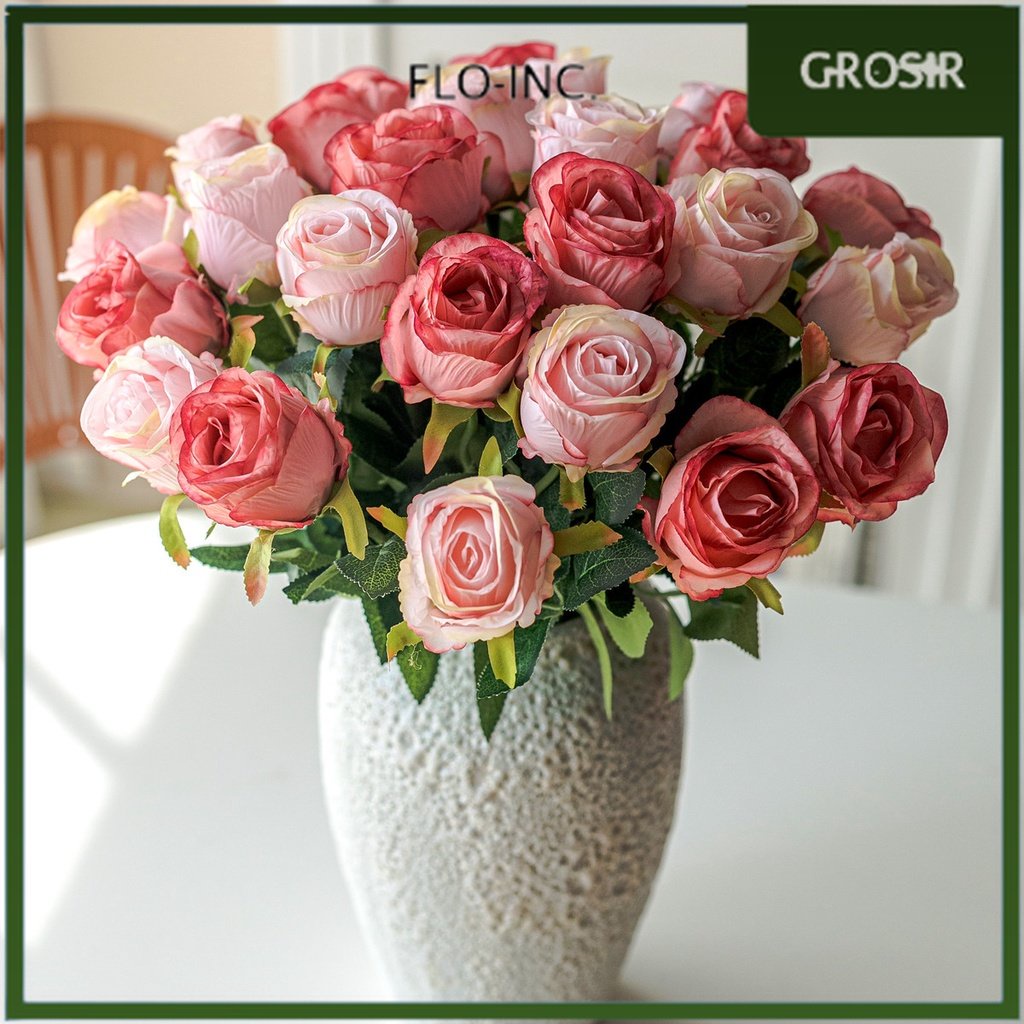 Jual FLO-INC. - SILK ROSE Bunga mawar palsu/The simulation flower/harga ...