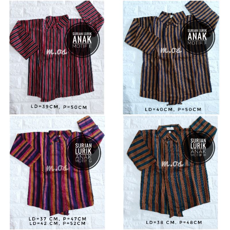 Jual Lurik Baju Surjan Lurik Anak Paud,TK,SD Kecil lurik jogja | Shopee ...