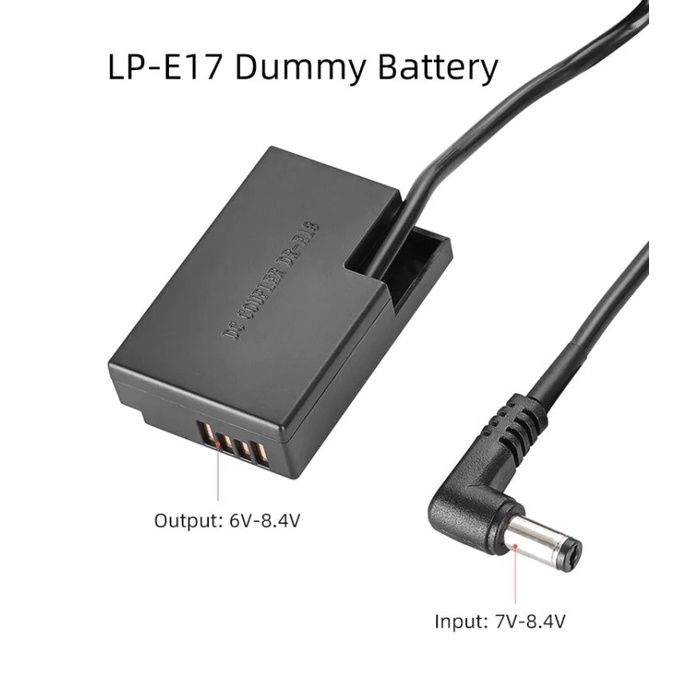Jual KingMa Dummy Battery Kit with AC Power Suplly Adapter for LP-E17 ...