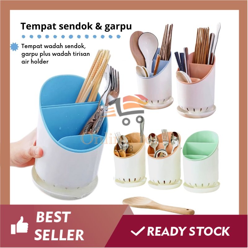 Jual OS - E204- Tempat Sendok Garpu Dengan Tirisan - Cultery Holder ...