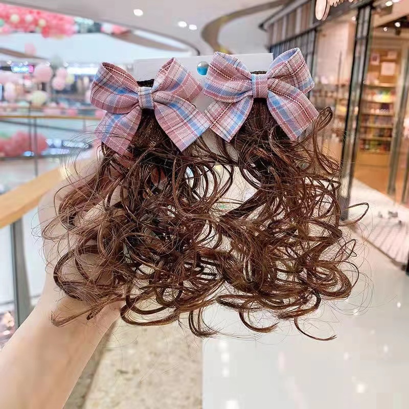 Jual TMALL88 Jepit Wig Rambut Anak Model Pita Aksesoris Rambut Wig ...