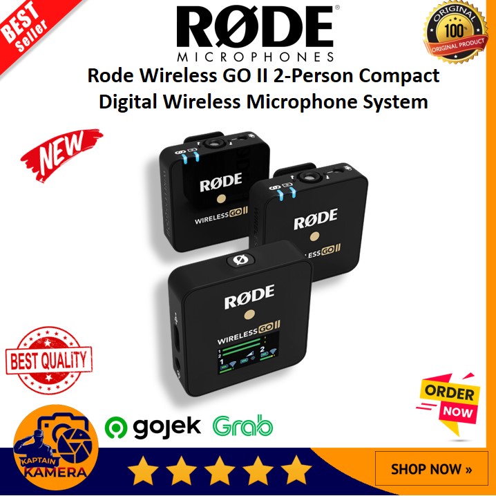 Jual RODE Wireless GO II 2 Channel Wireless Microphone System Dual Set | Shopee Indonesia