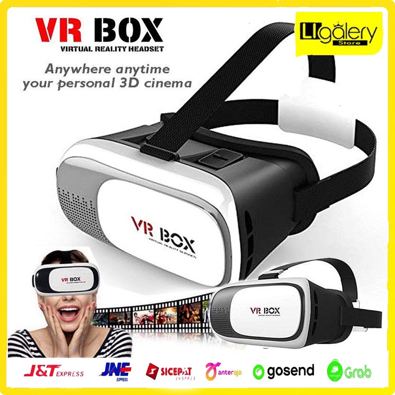 Jual Virtual Reality Glasses Vr Box generasi 2.0 for HP Smartphone ...