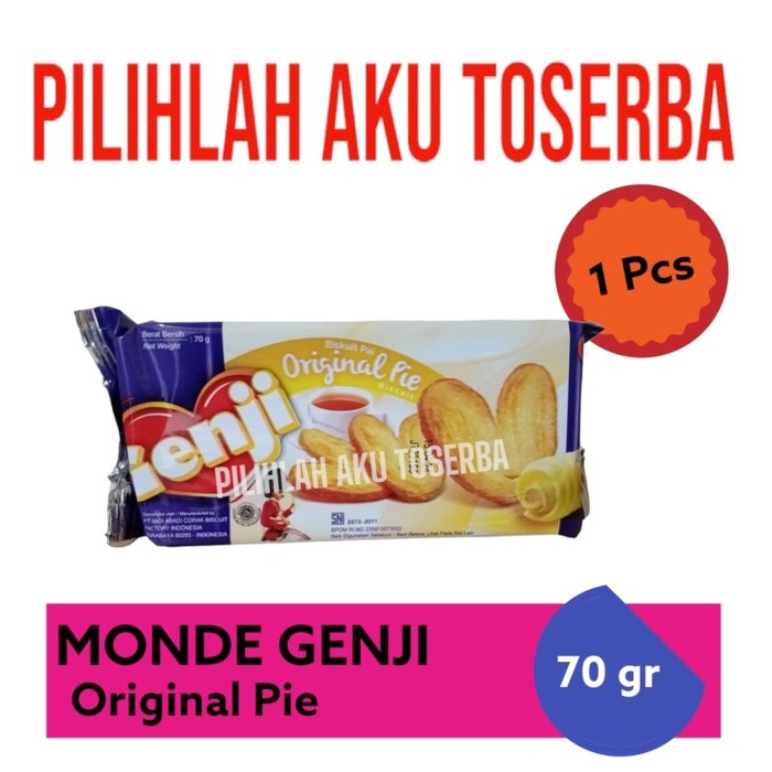 Jual Biskuit Monde GENJI ORIGINAL Pie - ( HARGA 1 Pcs ) | Shopee Indonesia