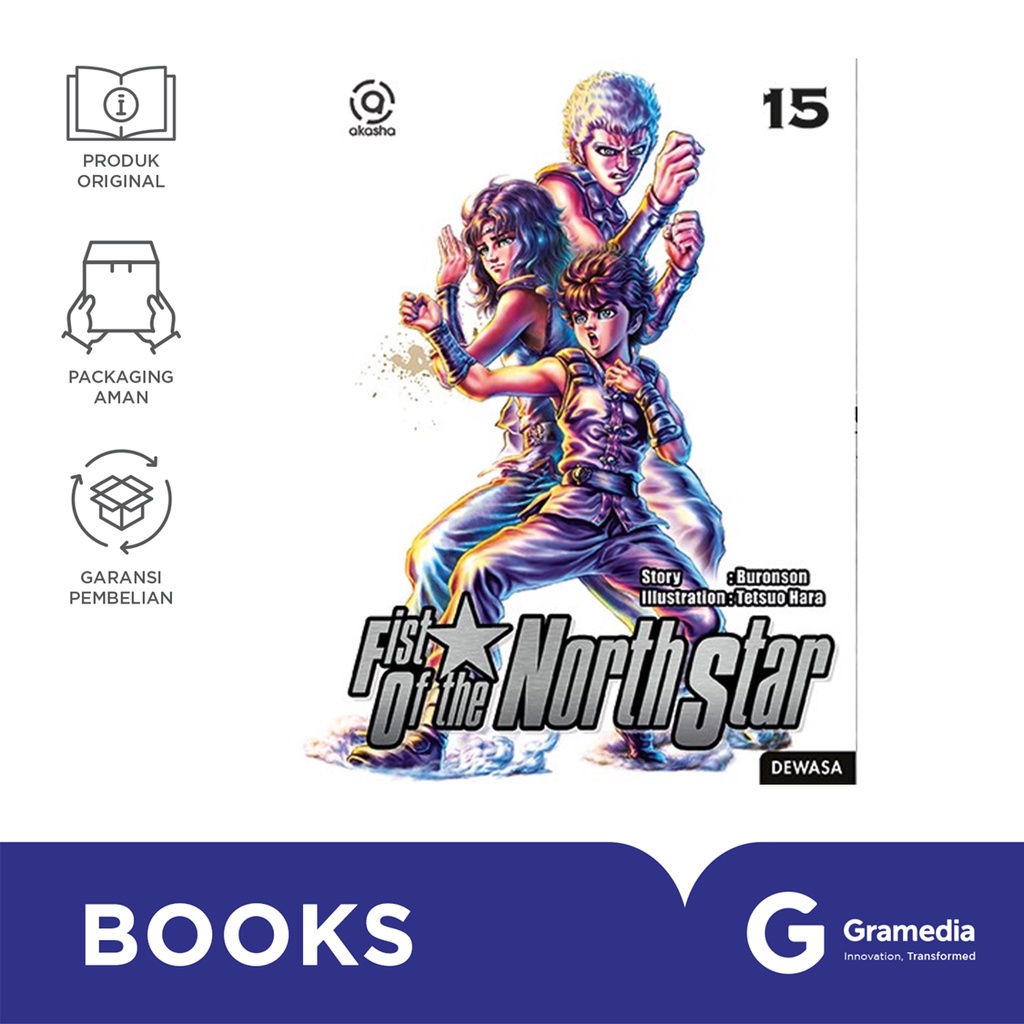 Jual Komik AKASHA Fist of the North Star 15 (Tetsuo Hara & Buronson ...