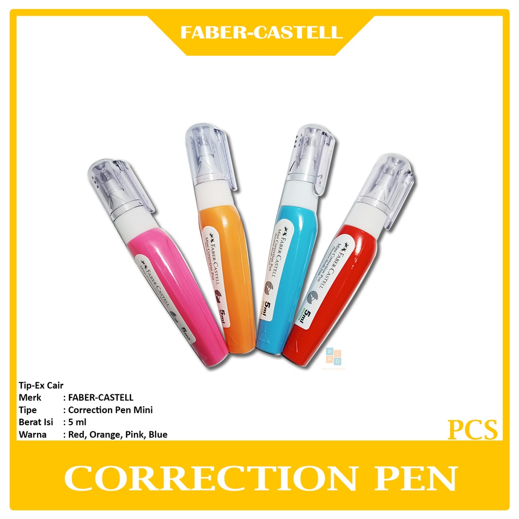 Jual FABER-CASTELL - Tip-Ex Mini Correction Pen 5ml - Pcs | Shopee Indonesia