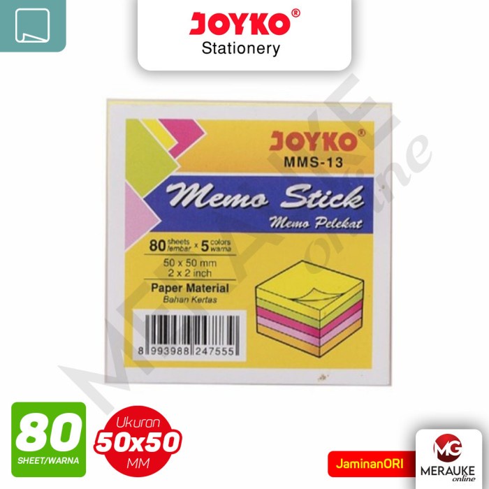 Jual JOYKO Memo Sticky Notes 5 Colour 80s MMS-13 | Shopee Indonesia