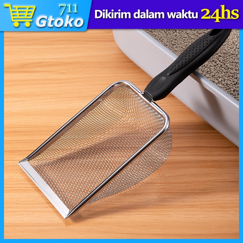 Jual Sekop Serokan Serok Pasir Stainless Steel Pup Scoop Cat Litter ...