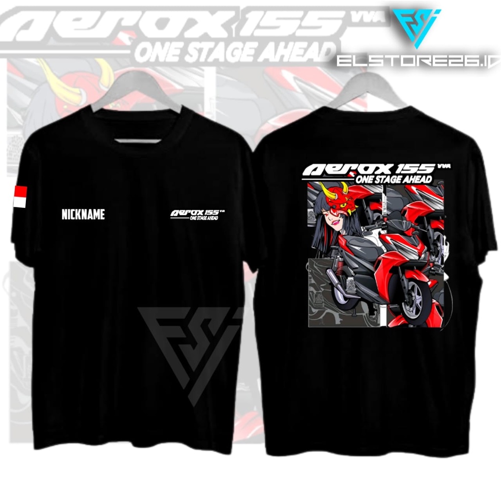 Jual Kaos Tshirt Distro Terbaru | YAMAHA AEROX STYLE | Bisa Tambah Nama,Logo Sendiri Sesuai ...
