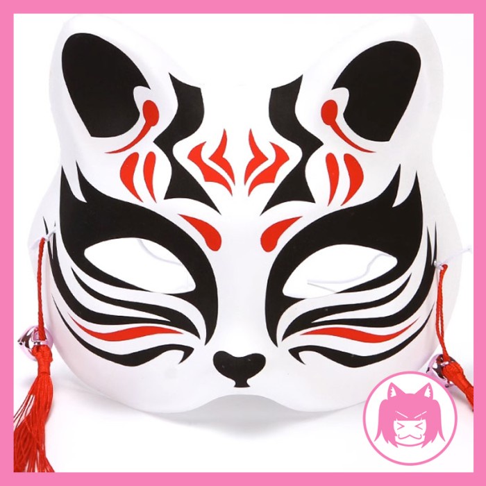 Jual Topeng Anime Jepang Topeng Kitsune Cosplay 2 | Shopee Indonesia