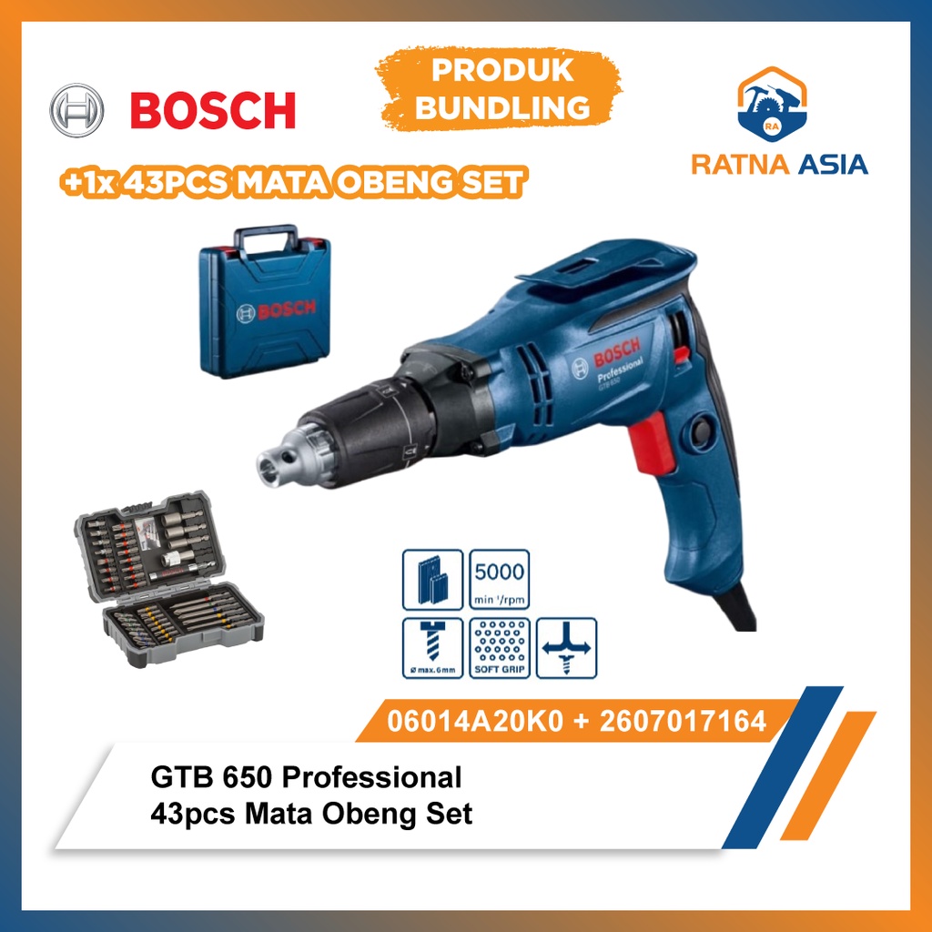 Jual Mesin Obeng Listrik GTB 650 Professional + 43 pcs Mata Obeng ...