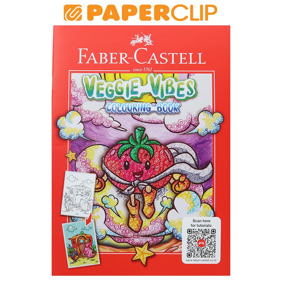Jual BUKU MEWARNAI / COLOURING BOOK FABER CASTELL 104020 VEGGIE VIBES ...