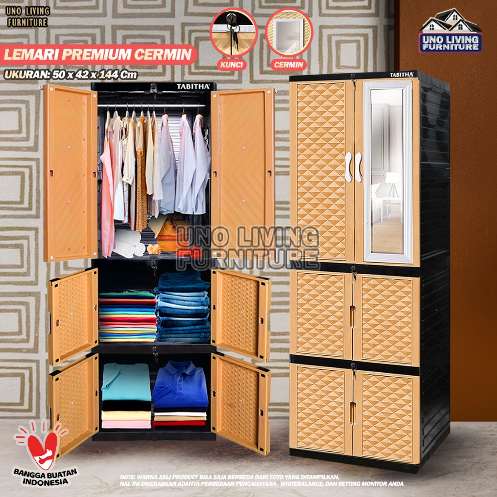 Jual LEMARI PAKAIAN PLASTIK LEMARI PINTU RAK SERBAGUNA LS2PS TABITHA ...