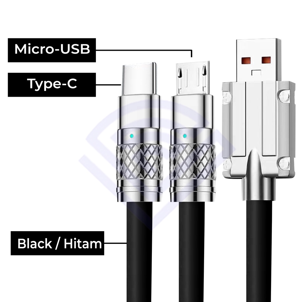 Jual [COD] USB KABEL DATA CHARGER CASAN MICRO / TYPE TIPE C FAST ...