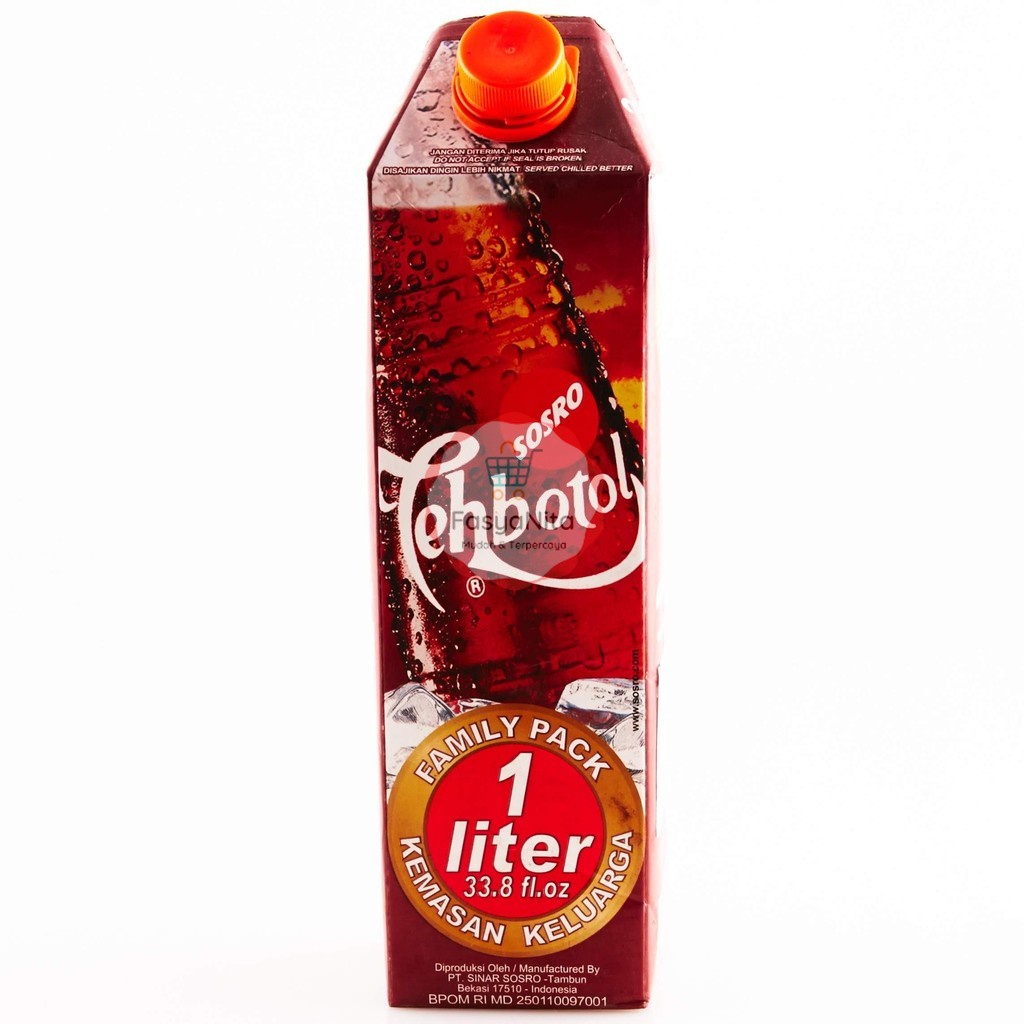 Jual SOSRO Teh Botol 1 liter | Shopee Indonesia
