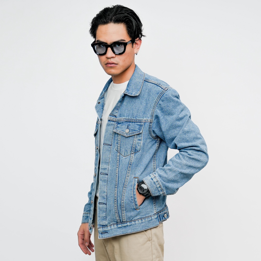 Jual Bespoke Project - Trucker Denim jacket 525 | Shopee Indonesia