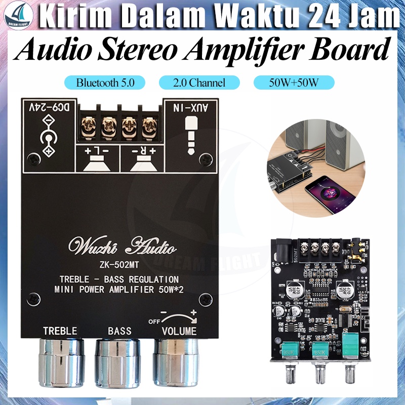 Jual ZK-502MT HIFI POWER AMPLIFIER BOARD DIGITAL AUDIO AMPLIFIER BOARD ...