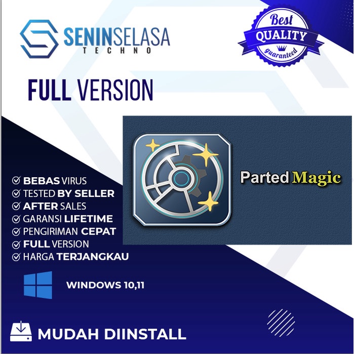 Jual Software Manajemen Disk: Parted Magic 2025 [WIN] | Shopee Indonesia