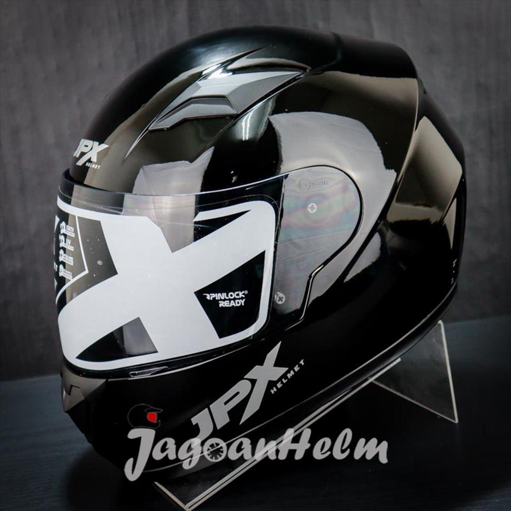Jual JPX HELM ASTRO X815 SOLID | SUPER BLACK SILVER | X-815 HELM ANAK ...