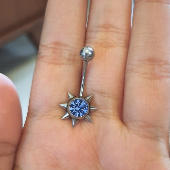 Jual NAVEL BELLY TINDIK PUSAR PERUT TUBUH BODY PIERCING SURGICAL STEEL ...