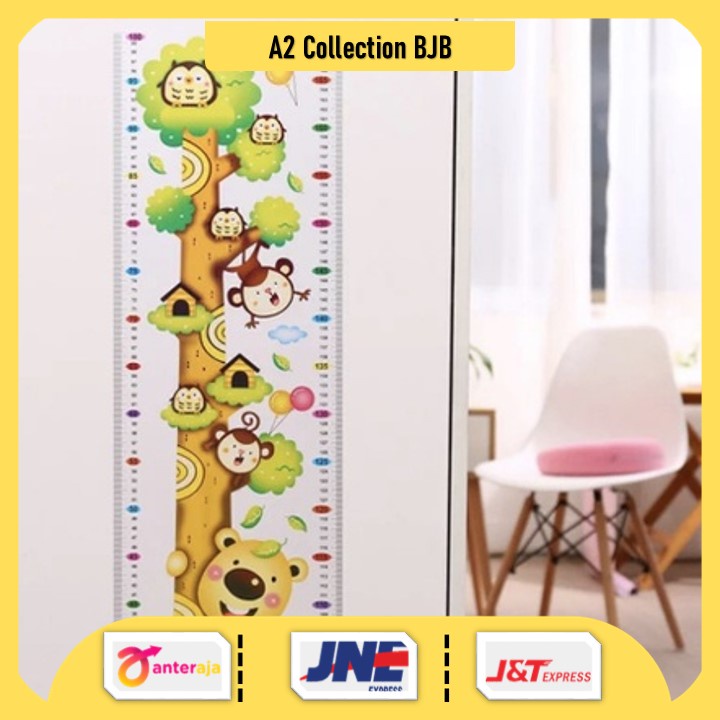 Jual A2 | STICKER DINDING TINGGI BADAN DINDING PENGUKUR ANAK STICKER ...