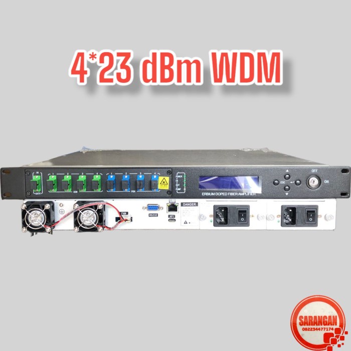Jual EDFA WDM 4x23dBm High powerDouble Power Fiber Optik Amplifier CATV ...