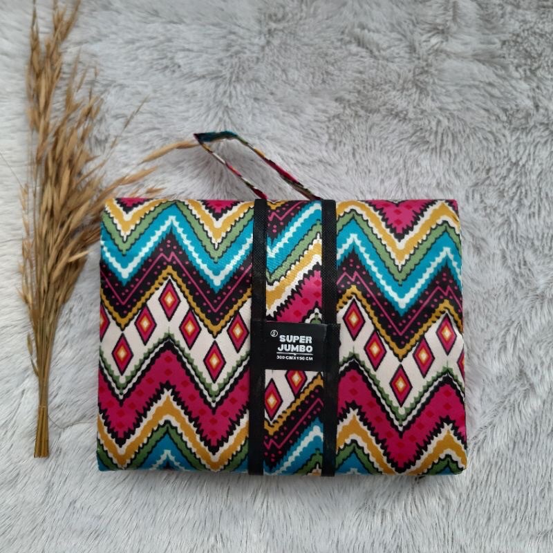 Jual Tikar Lipat Untuk Piknik Motif Karakter Mudik Bahan Mikrosatin ...