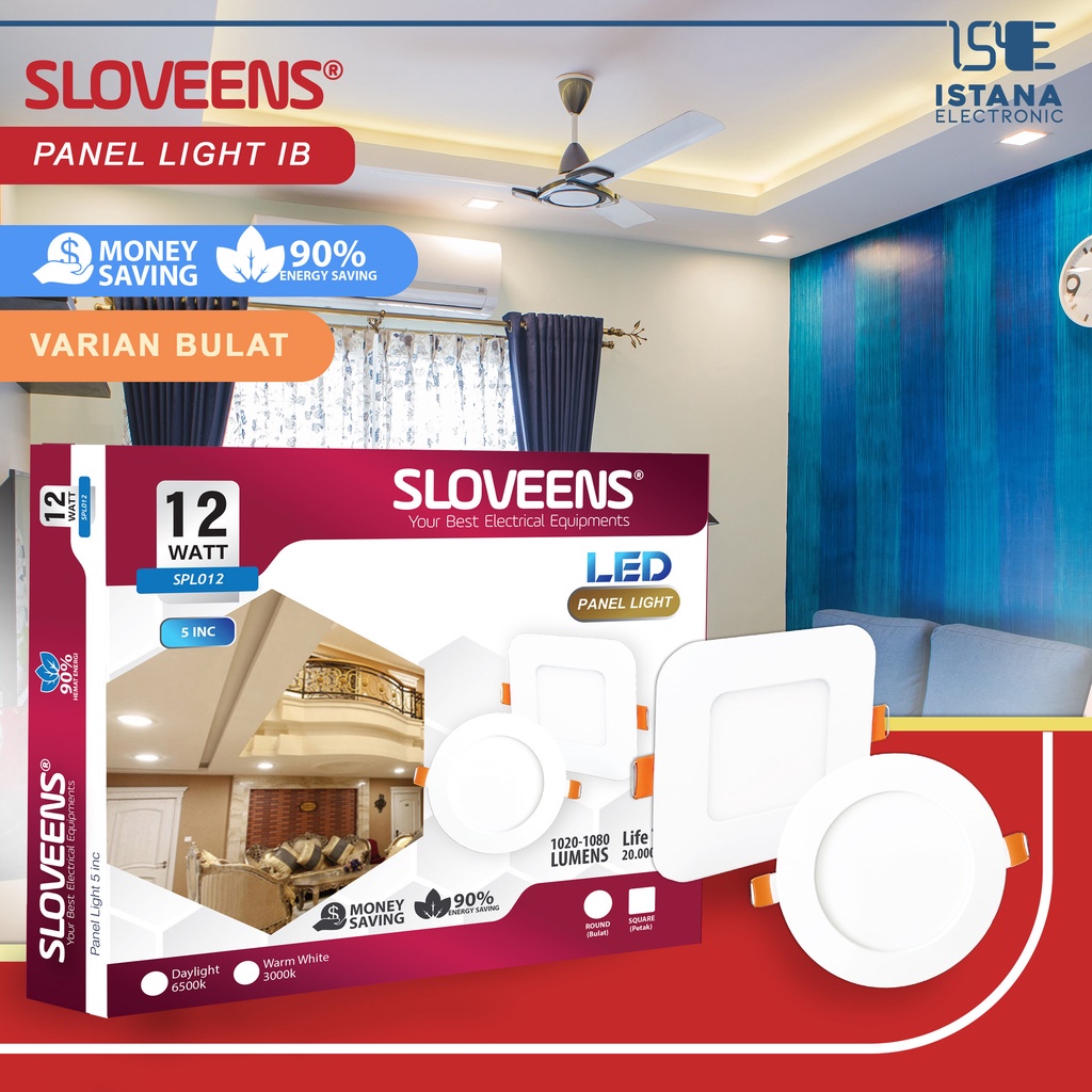 Jual DOWNLIGHT LED PANEL IB 6W 12W 18W BULAT KOTAK SEGI DOWN LIGHT ...