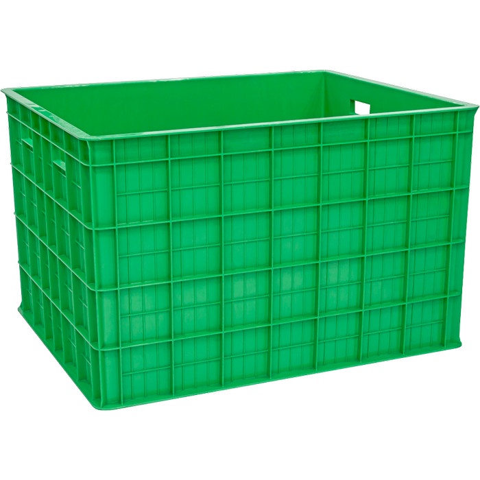 Jual Keranjang Kontainer Industri dengan roda HOLES 9881 PR Green Leaf ...