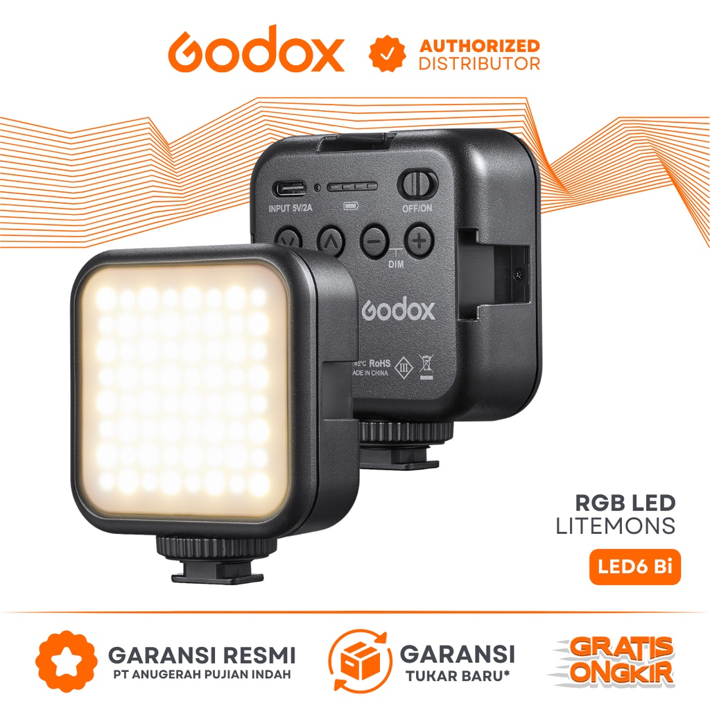 Jual Godox Mini Led 6Bi Colour Litemons ( tidak bisa Jepit ke HP ...