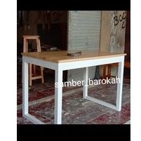 Jual (103). meja makan meja cafe meja resto meja kayu jati belanda | Shopee Indonesia