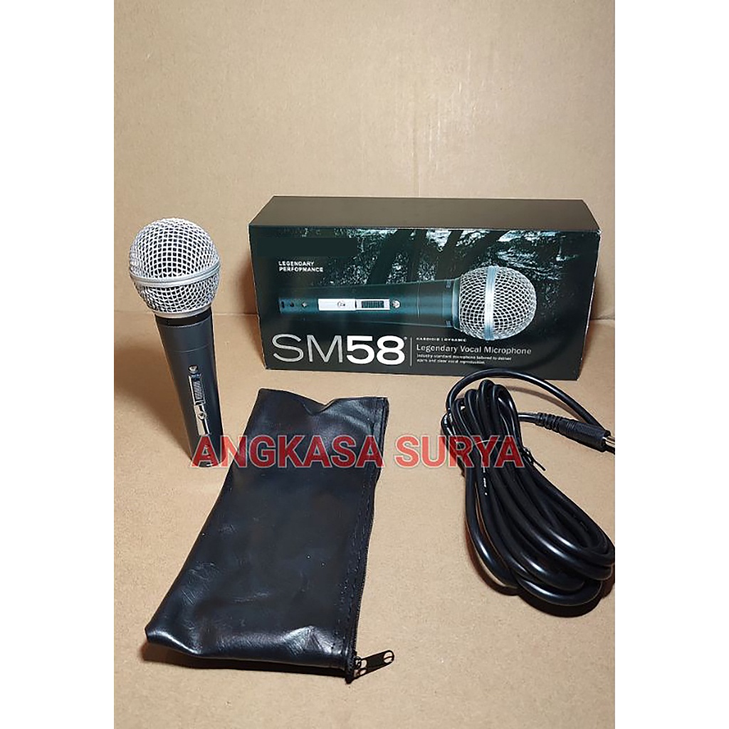 Jual Mic Kabel Model SM58 Ada Switch On Off Microphone SM 58 Swit ...