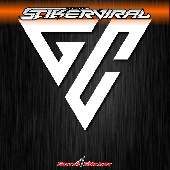 Jual sticker Logo GC stiker VIRAL GC MOTOR HITS CUTTING | Shopee Indonesia