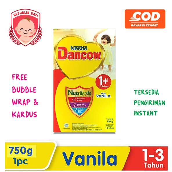 Jual Dancow 1+ (1-3 Tahun) Vanila Vanilla 750gr 750 gram Susu Formula ...