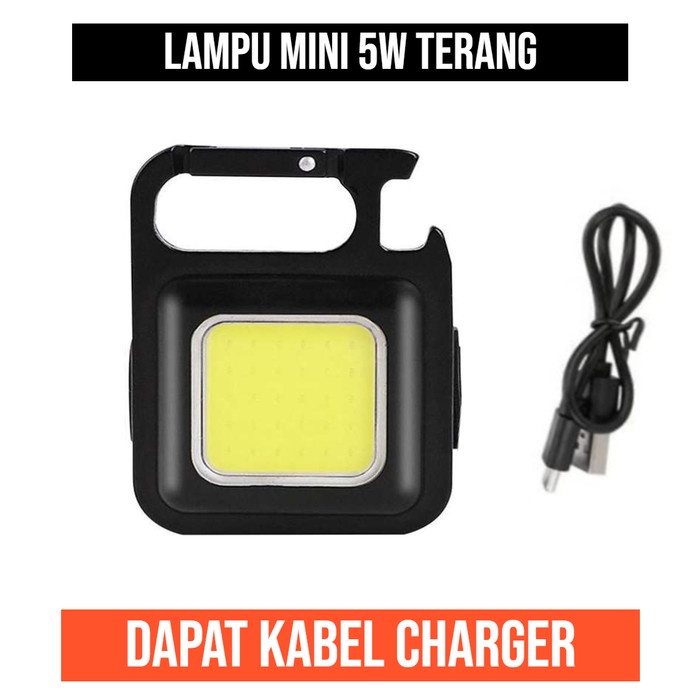 Jual Lampu Senter Mini USB COB 5W 5 Watt Gantungan Kunci LED Super ...